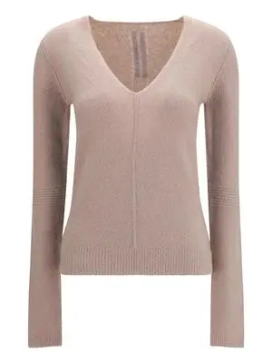 Rick Owens Cashmere V-neck Sweater - Pink
