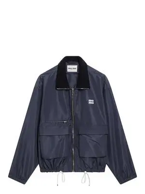 Miu Miu Tela Tec Lightweight Windproof Blouson - Blue