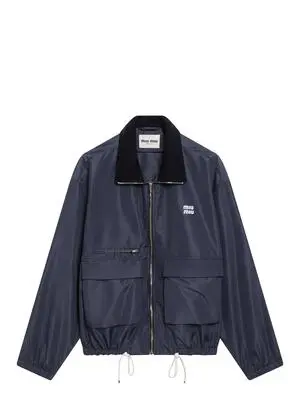 Miu Miu Tela Tec Lightweight Windproof Blouson - Blue