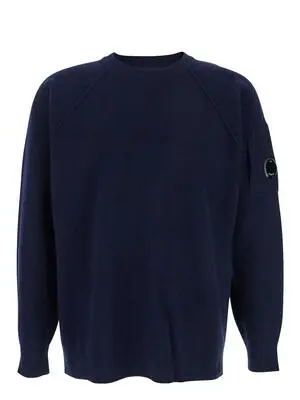 C.P. COMPANY Wool Blend Crew Neck Sweater - Multicolor