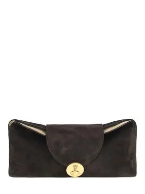 Versace Vivian Suede Pouch - Brown