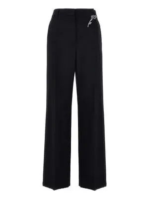 Prada Gabardine Trousers - Blue