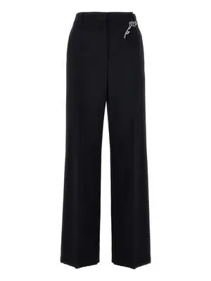 Prada Gabardine Trousers - Blue