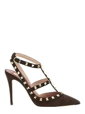 Valentino Garavani VALENTINO GARAVANI Rockstud Pumps Brown