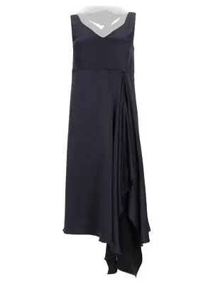 P.a.r.o.s.h Asymmetrical Draped Dress - Blue