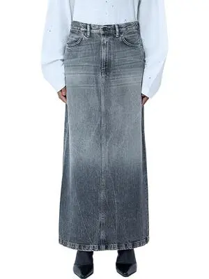 Acne Studios ACNE STUDIOS Denim Maxi Skirt Gray