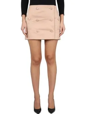 Burberry BURBERRY Mini Trench Skirt Cream