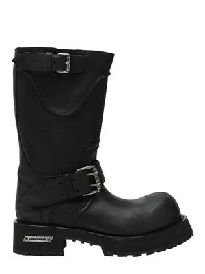 Balenciaga Venom Calfskin Boots - Black