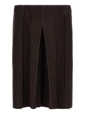Issey Miyake Tailored Bermuda Shorts - Brown