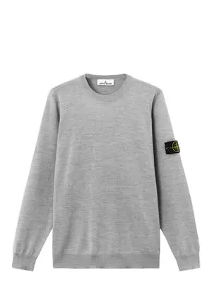 Stone Island Stone Island Men Wool Sweater With Side Logo Patch Multicolor