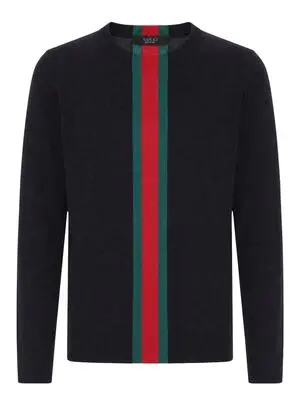 Gucci Striped Crew Neck Knit Pullover - Multicolor