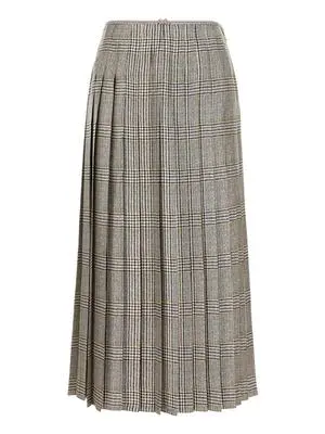 Thom Browne THOM BROWNE Plaid Pleated Skirt Multicolor