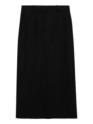 TOTEME Maxi Skirt In Wool Blend - Black