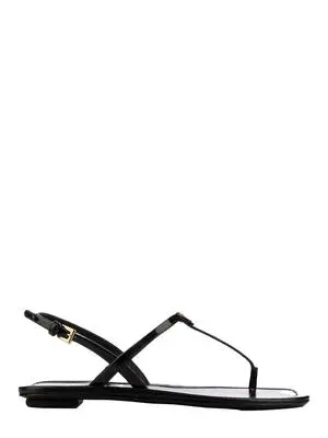 Prada Glossed Thong Slingback Sandals - Multicolor