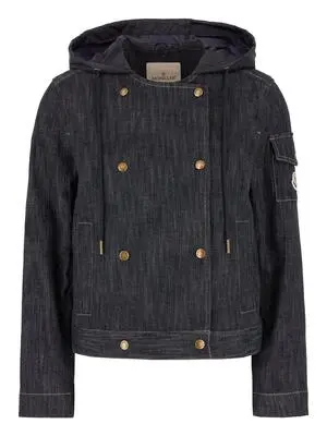 Moncler Denim Hooded Jacket - Multicolor