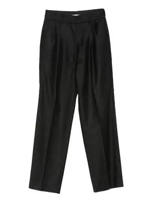 BLAZÉ MILANO Pinstripe Trousers - Black