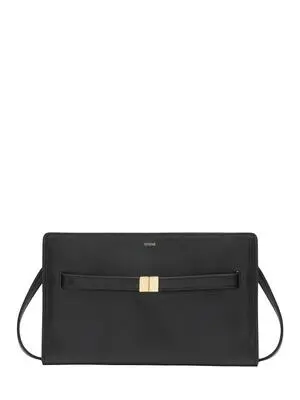 TOTEME Crossbody Bag With Belt Detail In Pebbled Leather - Black