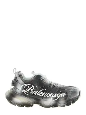 Balenciaga Track Stencil Logo' Sneakers - Silver