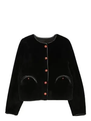 BLAZÉ MILANO Jackets Faux Fur & Shearling Jackets - Black