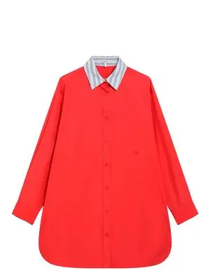 Loewe Cotton Shirt Dress - Red