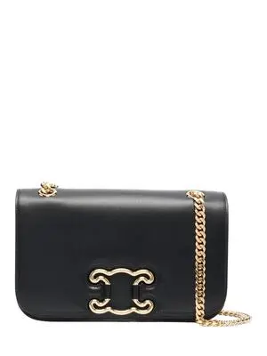 Celine Leather Cross Body Bag - Black