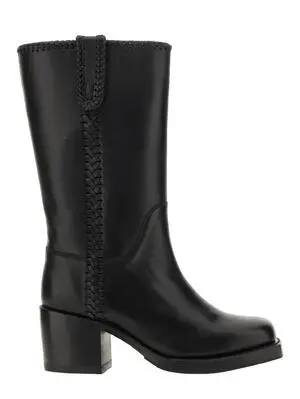 Hereu Aumandra Leather Boots - Black
