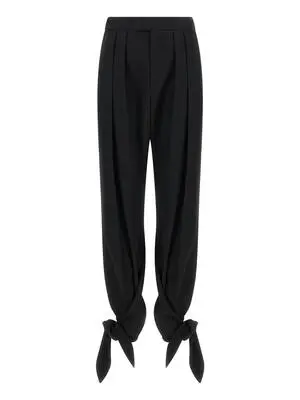 Chloé Wool Tapered Trousers - Black
