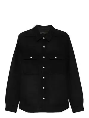 Rick Owens Solid Shirt Jacket - Black
