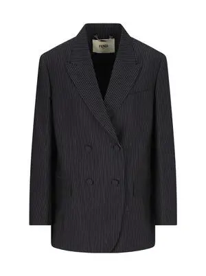 Fendi Jackets Blazers - Blue