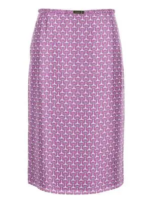 Gucci Silk Printed Skirt - Multicolor