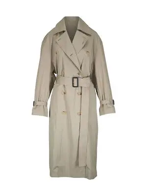 TOTEME Cotton Blend Trench Coat - Multicolor