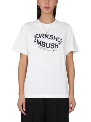 AMBUSH Printed Short Sleeve T-shirt - White