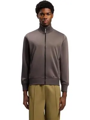 Palm Angels Back Curved Logo Track Jacket - Gray