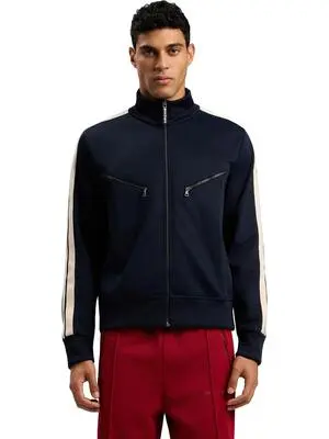 Palm Angels Curved Logo Zip-up Track Jacket - Multicolor
