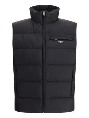 Prada Re-nylon Down Vest - Black