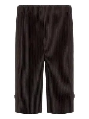 Issey Miyake Homme Plissé Wear Or Wrap Bermuda Shorts - Brown