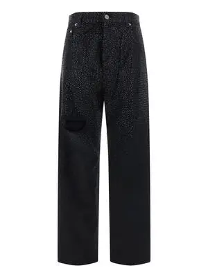 GOLDEN GOOSE Kim Cotton Pants - Black