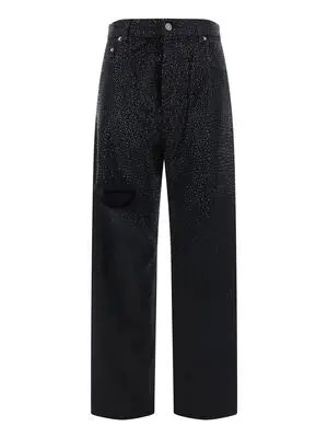 GOLDEN GOOSE Kim Cotton Pants - Black