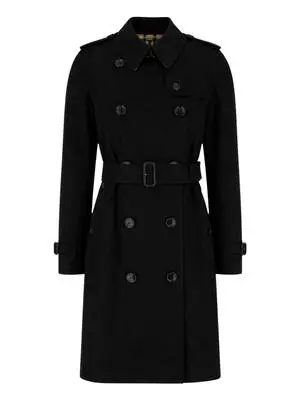 Burberry Double Breasted Trench Coat - Multicolor