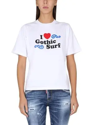 Dsquared2 Logo Print T-shirt - White