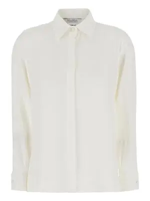 Max Mara Geranio Silk Shirt - White