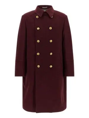 Brunello Cucinelli BRUNELLO CUCINELLI Cashmere Double-Breasted Coat Multicolor