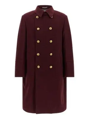Brunello Cucinelli BRUNELLO CUCINELLI Cashmere Double-Breasted Coat Multicolor