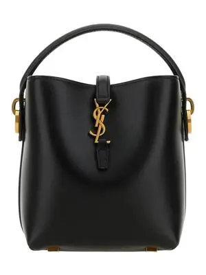 Saint Laurent Le 37 Leather Shoulder Bag - Black