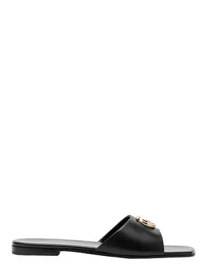 Gucci Nappa Leather Slides - Black