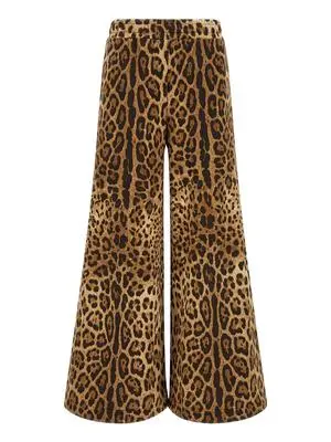 Dolce & Gabbana Leo Print Trousers - Brown