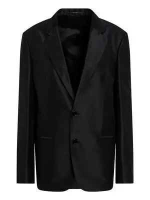 Gucci Oversized Fine Silk Faille Jacket - Black