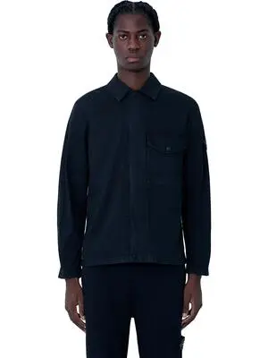 Stone Island Logo Patch Shirt - Black