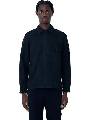 Stone Island Logo Patch Shirt - Black