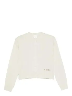 A.p.c. Neutrals Knitwear Cardigans - Cream